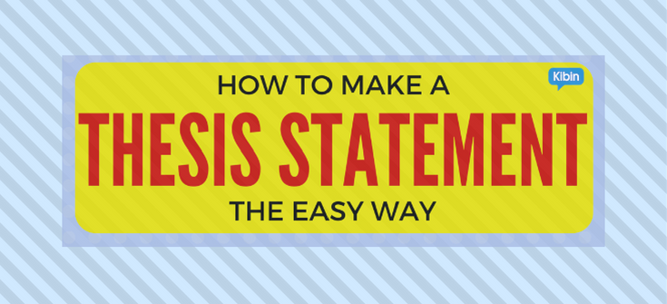 How to Make a Thesis Statement the Easy Way (Infographic)